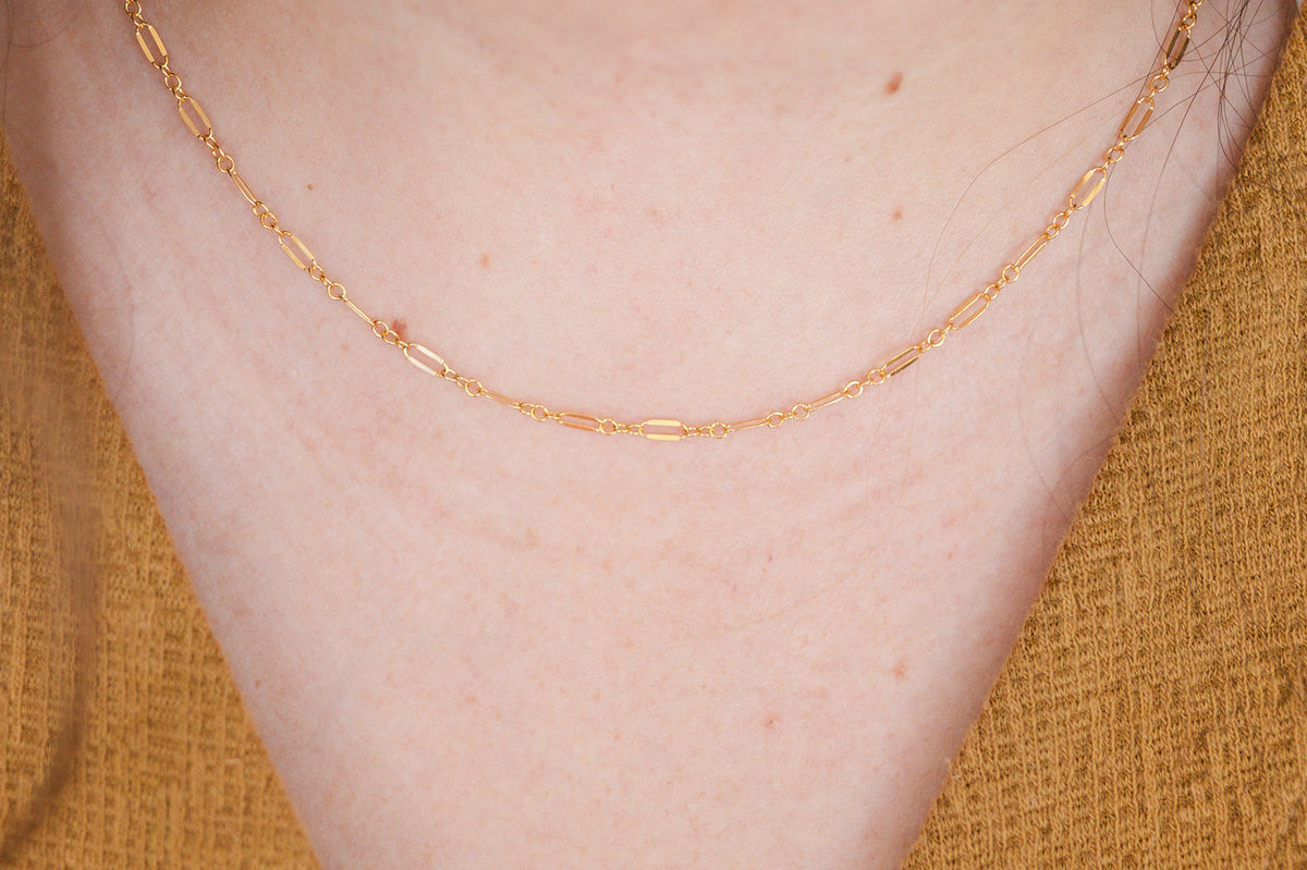 Long/short Gold Chain Necklace – KateMarie Designs