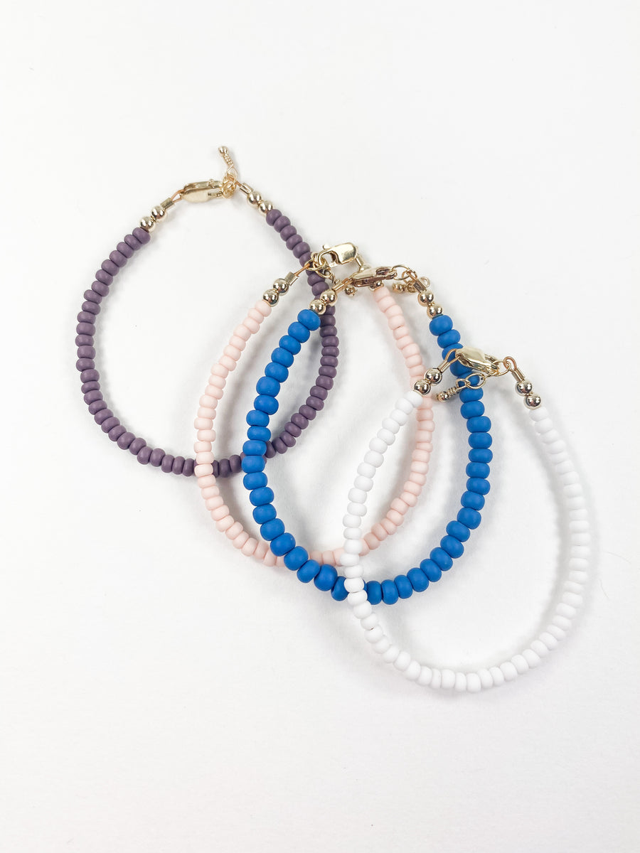 Matte Midi Beaded Bracelet – KateMarie Designs